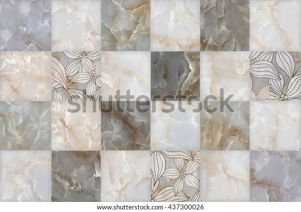 Abstract Marble Stone Blocks Pattern Stock Photo (Edit Now) 437300026