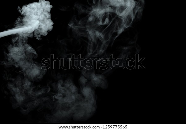Abstract Powder Smoke Isolated On Black Stock Photo (Edit Now) 1259775565