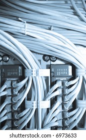 Abstract Technology Cables Background Toned Image Stock Photo 6973633 ...