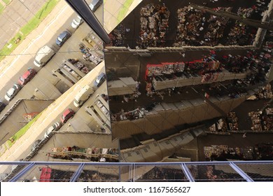 Abstract View Below Mirror Surface Located Stock Photo 1167565627 ...