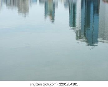 Abstract Water Reflection Skyscraper On Water Stock Photo 2201284181 ...