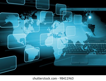 Abstract World Technology Background Stock Photo 98411963 | Shutterstock