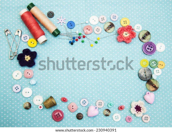 Accessory Tailor Sewing Background Stock Photo (Edit Now) 230940391