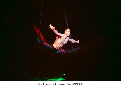 Circus Actress Acrobat Performance Two Boys Stock Photo 2059999529 ...