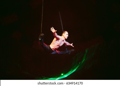 Circus Actress Acrobat Performance Two Boys Stock Photo 2059999529 ...