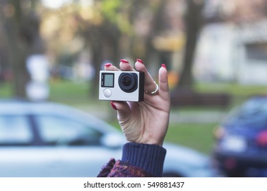 Action Camera Hand Stock Photo 549881437 | Shutterstock