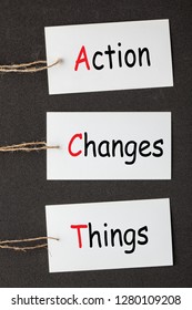 Action Changes Things Act Acronym Written Stock Photo 1280109208 ...