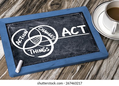 Action Changes Things Diagram Concept Hand Stock Photo 267463217 ...