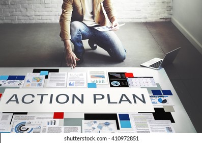 Action Plan Process Strategy Vision Concept Stock Photo 410972851 ...