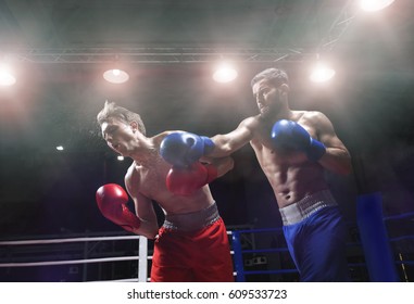 Active Men Boxing Ring Stock Photo 609533723 | Shutterstock