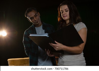 Actors Reading Their Scripts On Stage Stock Photo 700711786 | Shutterstock