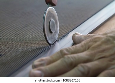 Adding Wire Screen Window Screens Frame Stock Photo 1088267165 ...
