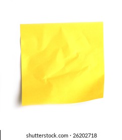 Crushed Sticky Notes Pushpin Isolated On Stock Photo 38134324 ...