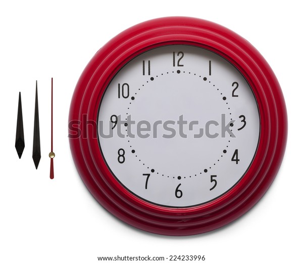 Adjustable Custom Clock Face Isolated On Stock Photo 224233996 ...