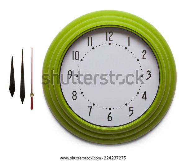 Adjustable Custom Clock Face Isolated On Stock Photo 224237275 ...