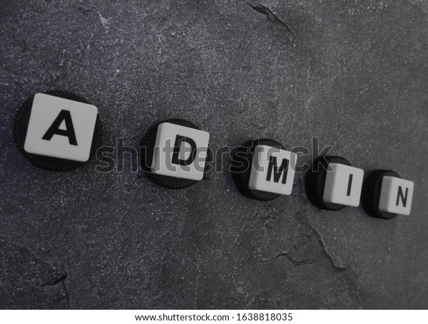 Admin Word Cube Background Stock Photo 1638818035 | Shutterstock