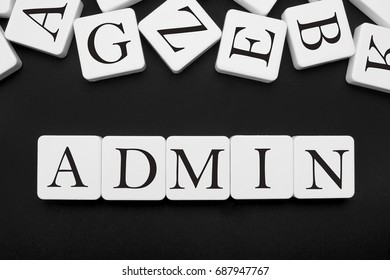 Admin Word Simple Concept Stock Photo 687947767 | Shutterstock
