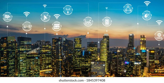 Advanced Communication Global Internet Network Connection Stock Photo ...