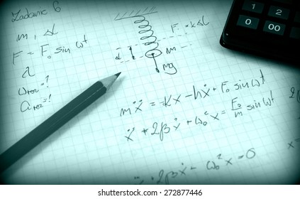 Advanced Physics Maths Notes Handwriting Stock Photo 272877446 ...