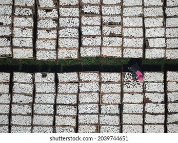 Aerial View Drying Process Crackers Center Stock Photo 2039744651 ...