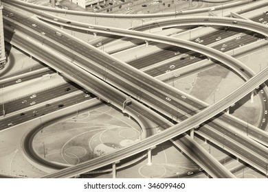 Aerial View Elevated Interstate Interchange Stock Photo (Edit Now ...