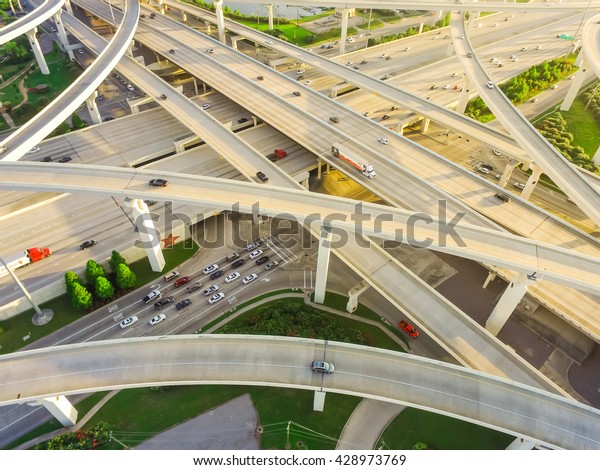 Aerial View Massive Highway Intersection Stack Stock Photo 428973769 ...