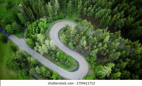 Aerial View Road Loop Inside Wood Stock Photo 1759611713 | Shutterstock