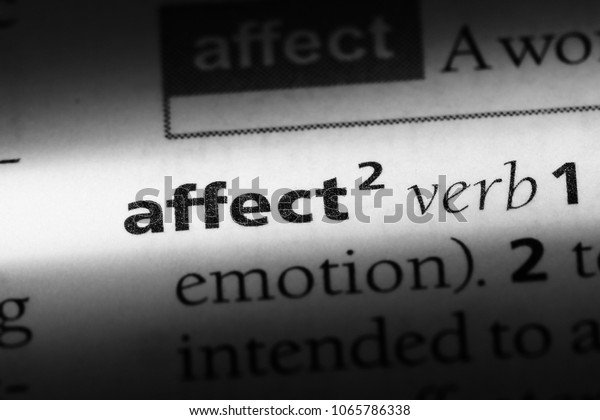 Affect Verb Word Dictionary Affect Verb Stock Photo 1065786338 ...