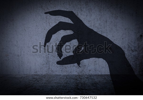 Afraid Big Monster Claw Shadow Stock Photo (Edit Now) 730647532