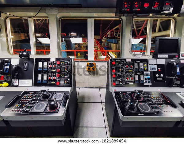 Aft Bridge Thruster Control Panel Jack Stock Photo 1821889454 ...
