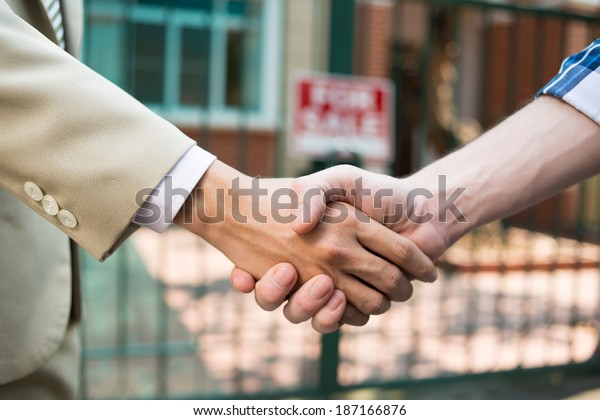 Agent Customer Shaking Hands Stock Photo 187166876 | Shutterstock