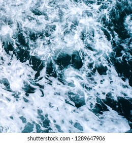 Aggressive Seas Wave Pattern Random Shape Stock Photo 1289647906 ...