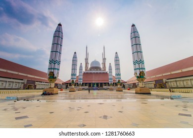 Agung Mosque Semarang Central Java Indonesia Stock Photo 1281760663 ...