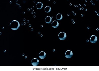 Air Bubbles Inside Liquid On Black Stock Photo (Edit Now) 8330950