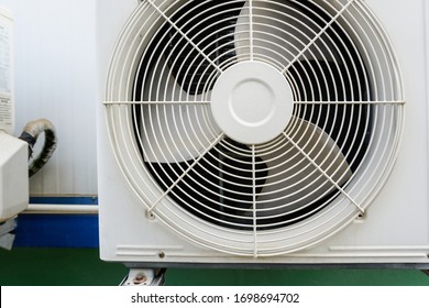Air Conditioner Condensing Unit Installed Outdoor Stock Photo ...