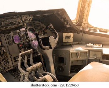 Aircraft Flight Control Switch Panel Inside Stock Photo 2201513453 ...