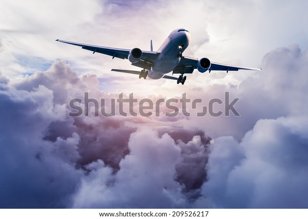 Avión en el cielo Foto de stock 209526217 | Shutterstock
