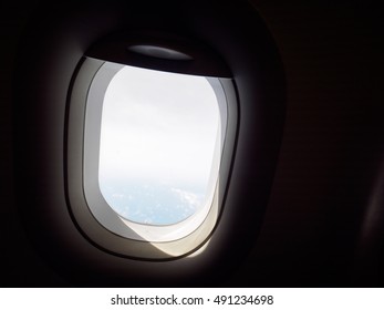 Airplane Window Stock Photo (Edit Now) 491234698