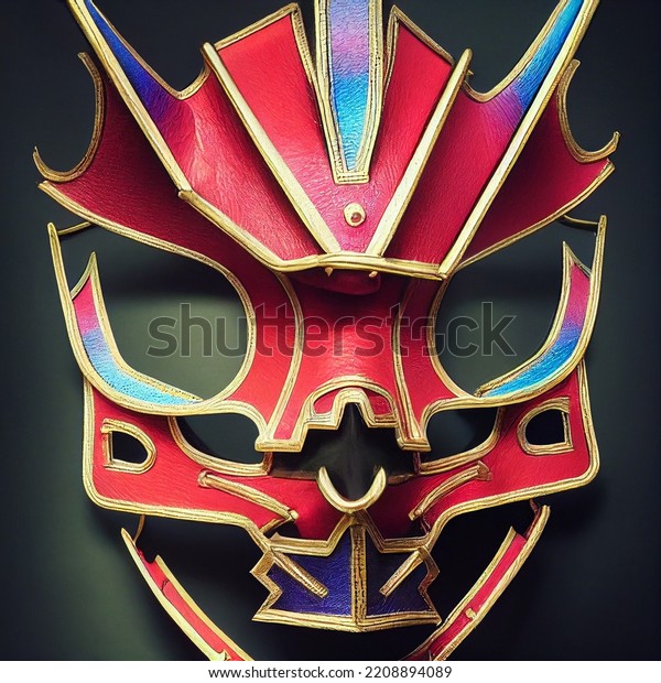 Akuma Devil Samurai Mask Multi Color Stock Photo 2208894089 | Shutterstock