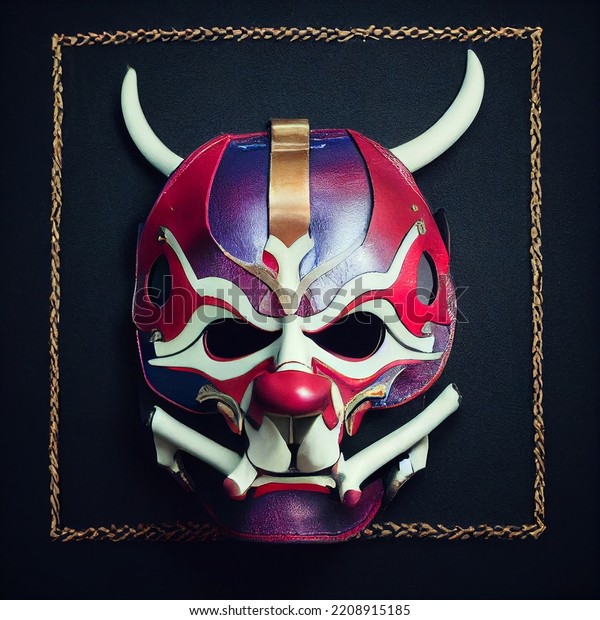 Akuma Devil Samurai Mask Multi Color Stock Photo 2208915185 | Shutterstock