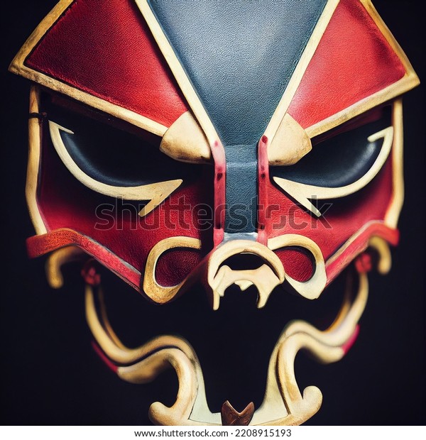 Akuma Devil Samurai Mask Multi Color Stock Photo 2208915193 | Shutterstock