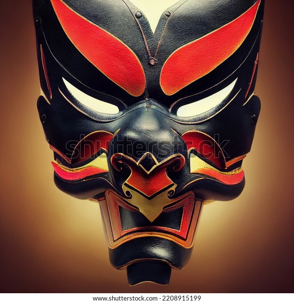 Akuma Devil Samurai Mask Multi Color Stock Photo 2208915199 | Shutterstock