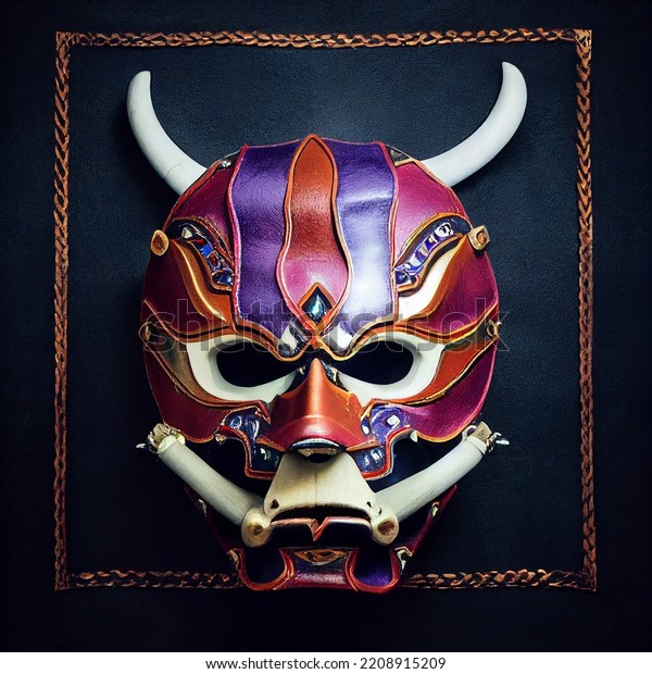 Akuma Devil Samurai Mask Multi Color Stock Photo 2208915209 | Shutterstock