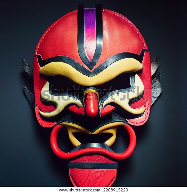 Akuma Devil Samurai Mask Multi Color Stock Photo 2208915223 | Shutterstock