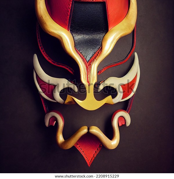 Akuma Devil Samurai Mask Multi Color Stock Photo 2208915229 | Shutterstock