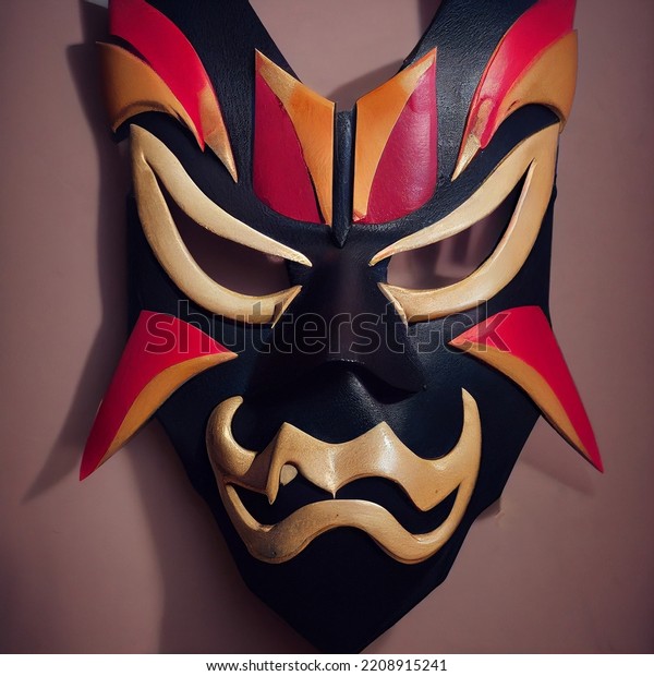 Akuma Devil Samurai Mask Multi Color Stock Photo 2208915241 | Shutterstock