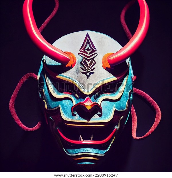 Akuma Devil Samurai Mask Multi Color Stock Photo 2208915249 | Shutterstock