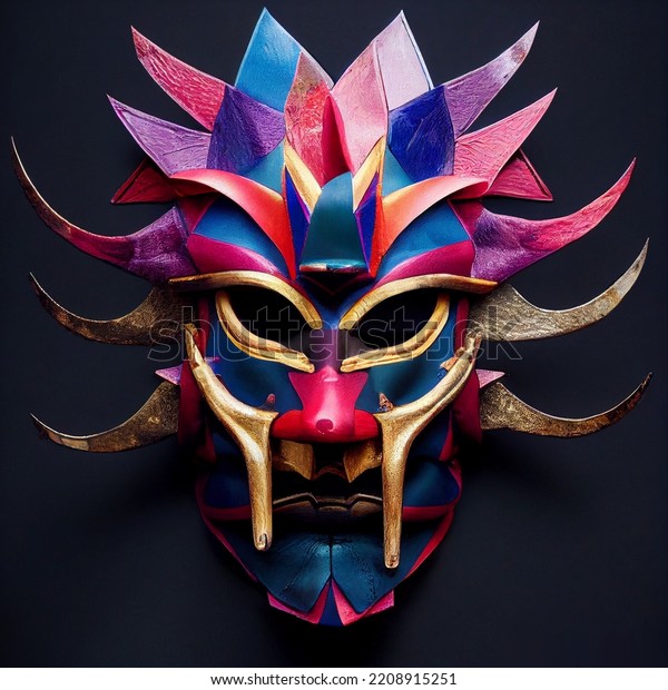 Akuma Devil Samurai Mask Multi Color Stock Photo 2208915251 | Shutterstock