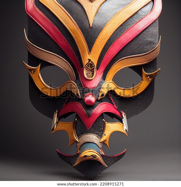 Akuma Devil Samurai Mask Multi Color Stock Photo 2208915271 | Shutterstock