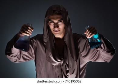 Alchemist Doing Experiments Alchemy Concept Stock Photo 1576523773 ...